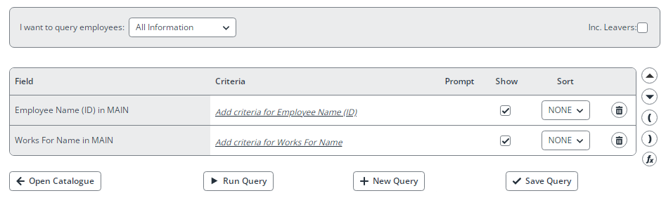Exporting or printing Organisation Chart Data